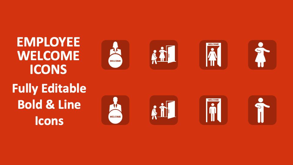 Employee Welcome Icons for PowerPoint and Google Slides - PPT Slides