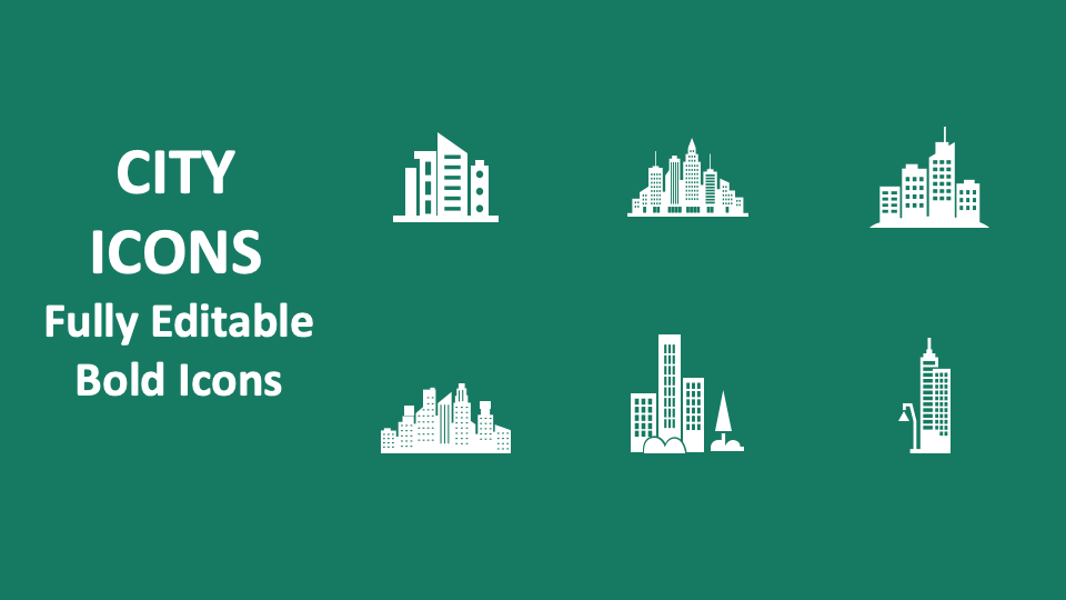 City Icons for PowerPoint and Google Slides - PPT Slides