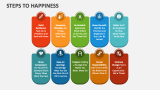 Steps to Happiness PowerPoint and Google Slides Template - PPT Slides