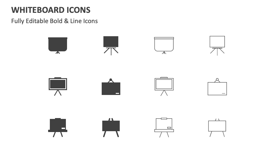 Whiteboard Icons for PowerPoint and Google Slides - PPT Slides