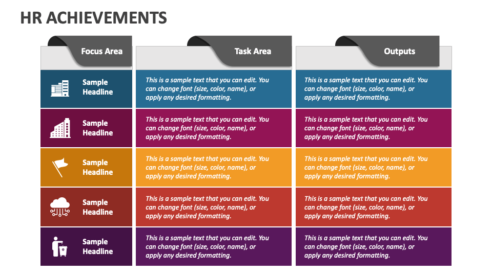 HR Achievements PowerPoint Presentation Slides - PPT Template