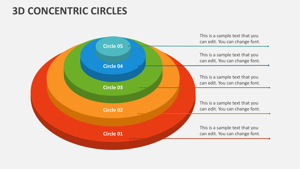 3D Concentric Circles PowerPoint Presentation Slides - PPT Template 3D Concentric Circles PowerPoint Presentation Slides - PPT Template