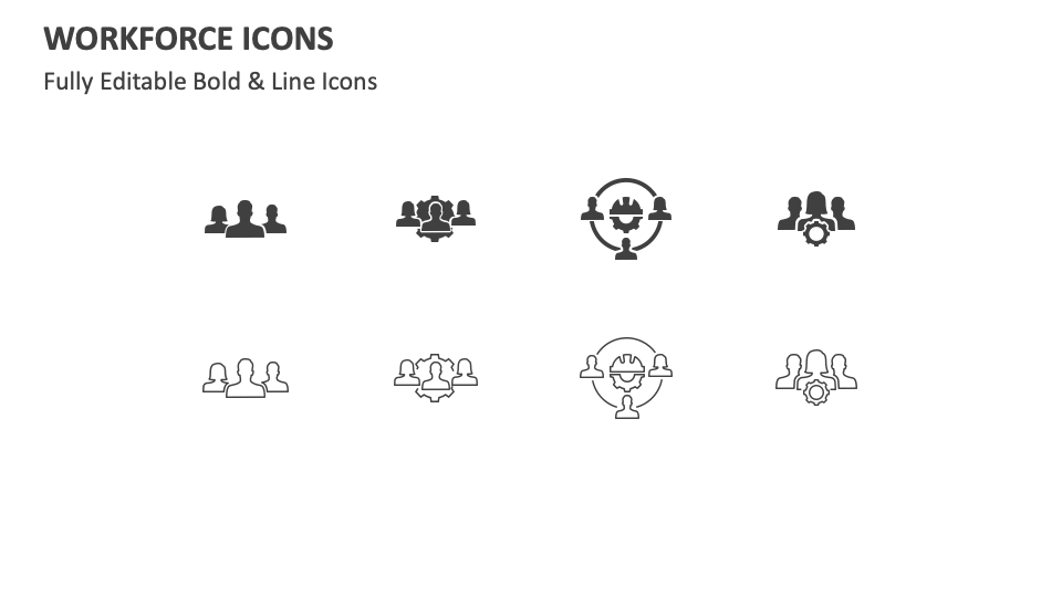 Workforce Icons for PowerPoint and Google Slides - PPT Slides