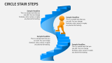 Circle Stair Steps PowerPoint and Google Slides Template - PPT Slides