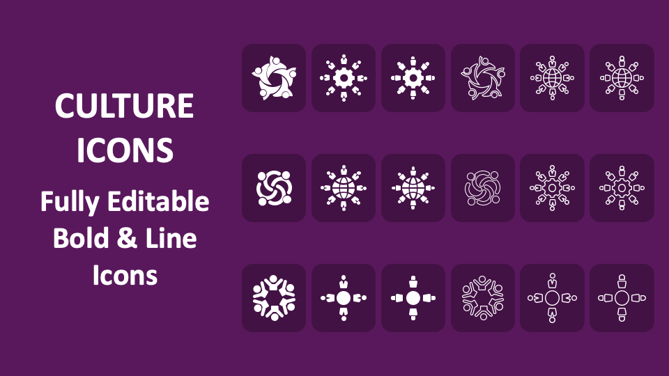Culture Icons for PowerPoint and Google Slides - PPT Slides