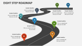 Eight Step Roadmap PowerPoint Presentation Slides - PPT Template