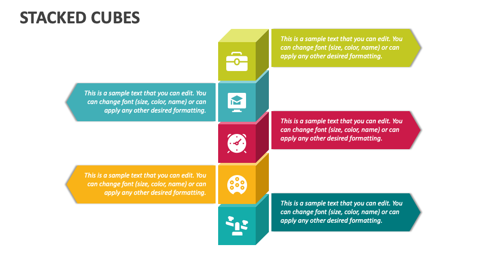 Stacked Cubes PowerPoint and Google Slides Template - PPT Slides