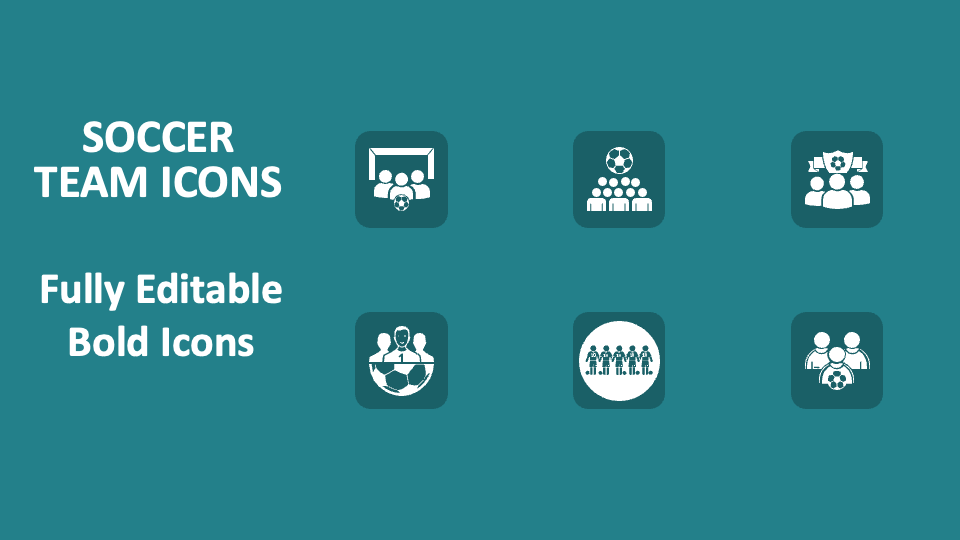 Soccer Team Icons for PowerPoint and Google Slides - PPT Slides