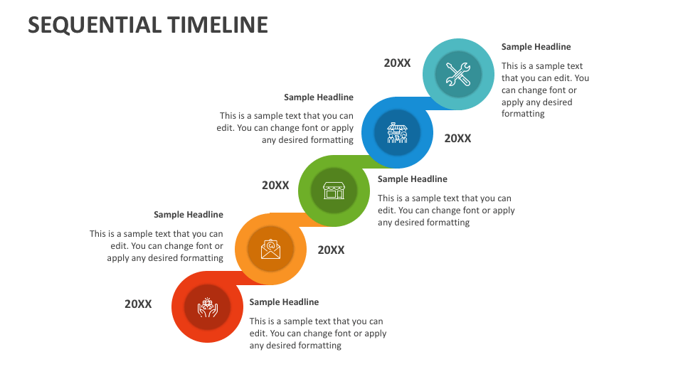 Sequential Timeline PowerPoint Presentation Slides - PPT Template