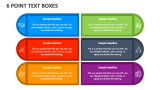 6 Point Text Boxes PowerPoint and Google Slides Template - PPT Slides