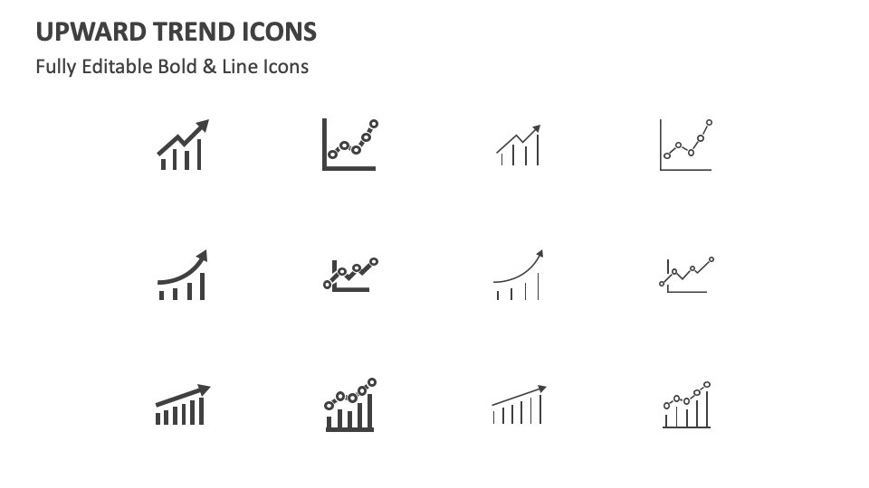 Upward Trend Icons for PowerPoint and Google Slides - PPT Slides