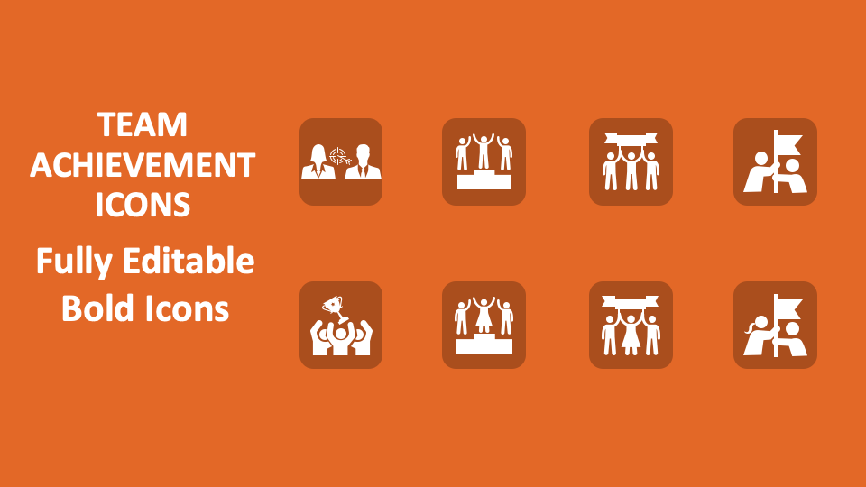 Team Achievement Icons for PowerPoint and Google Slides - PPT Slides