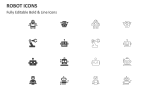 Robot Icons for PowerPoint and Google Slides - PPT Slides