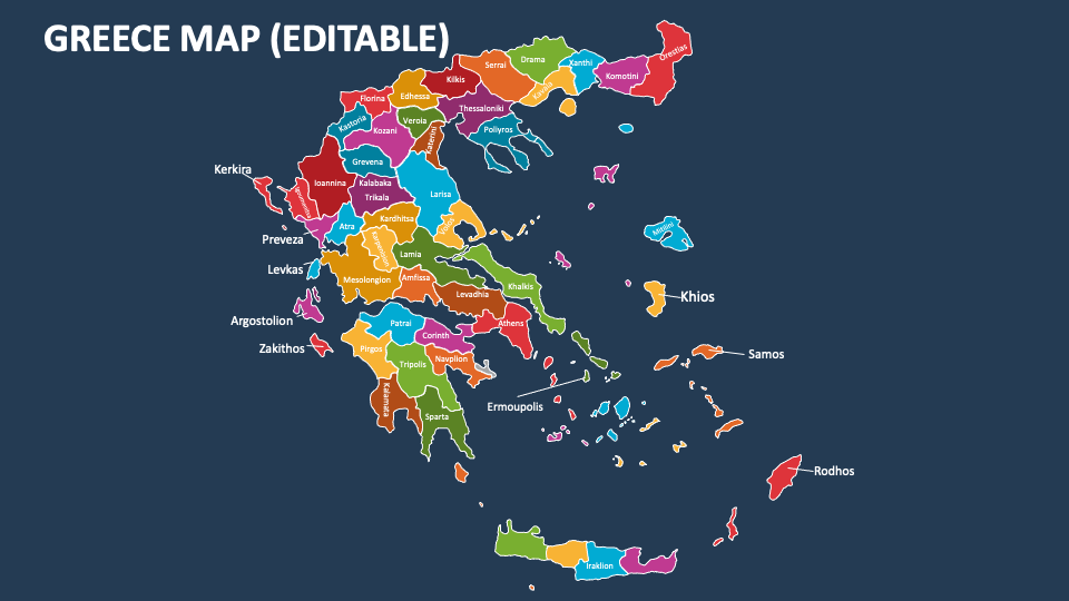 Greece Map PowerPoint Presentation Slides - PPT Template