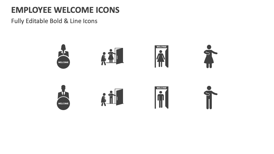 Employee Welcome Icons for PowerPoint and Google Slides - PPT Slides
