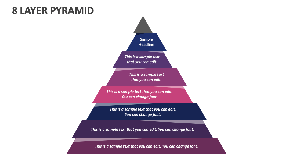 Free 8 Layer Pyramid PowerPoint and Google Slides Template - PPT Slides