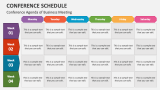 Conference Schedule PowerPoint and Google Slides Template - PPT Slides