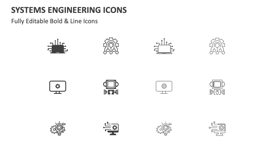 Systems Engineering Icons for PowerPoint and Google Slides - PPT Slides