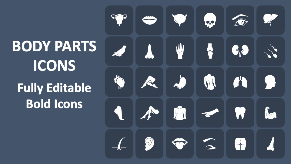 Body Parts Icons for PowerPoint and Google Slides - PPT Slides