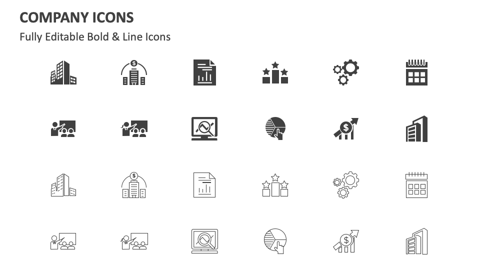 Company Icons for PowerPoint and Google Slides - PPT Slides