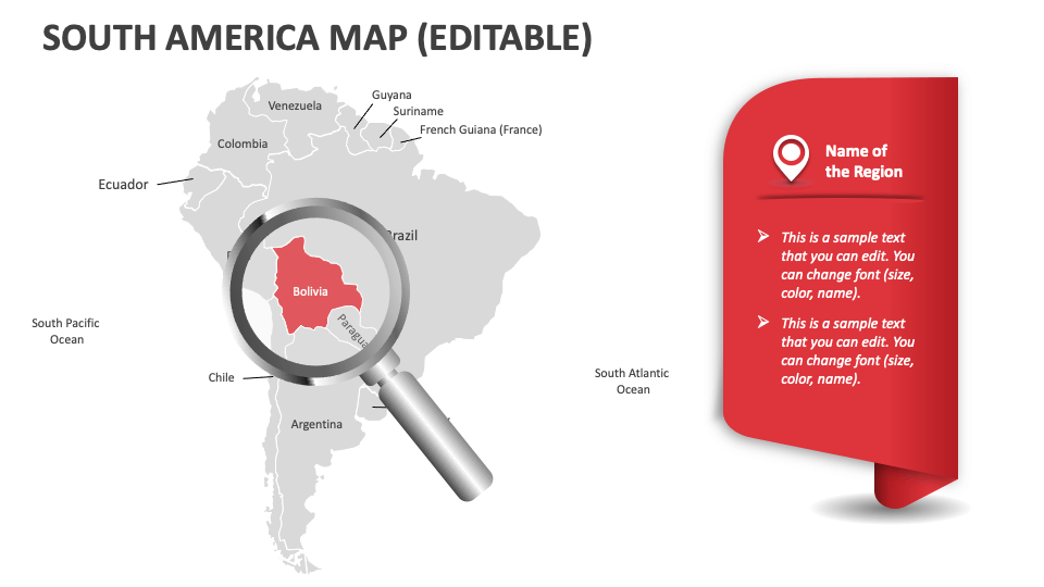 South America Map PowerPoint Presentation Slides - PPT Template