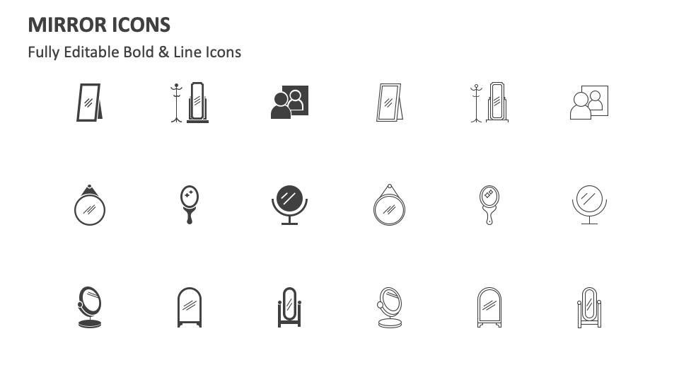 Mirror Icons for PowerPoint and Google Slides - PPT Slides