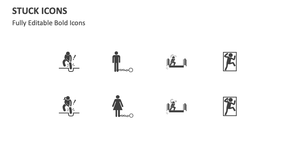 Stuck Icons for PowerPoint and Google Slides - PPT Slides Stuck Icons for PowerPoint and Google Slides - PPT Slides