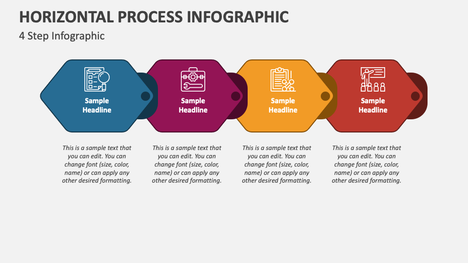 Horizontal Process Infographic PowerPoint and Google Slides Template ...