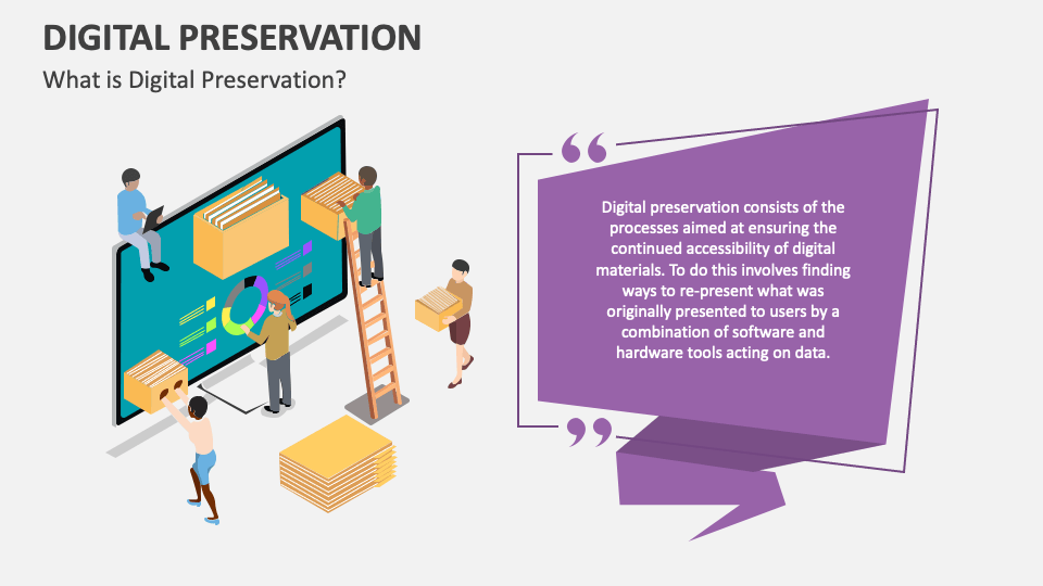 Digital Preservation PowerPoint and Google Slides Template - PPT Slides