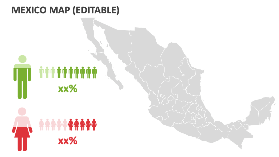 Mexico Map PowerPoint Presentation Slides - PPT Template