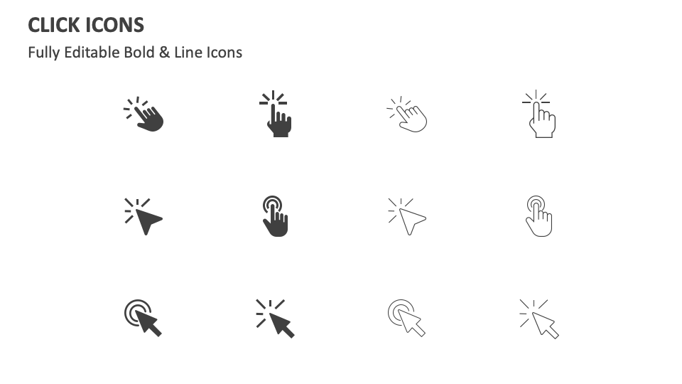 Click Icons for PowerPoint and Google Slides - PPT Slides