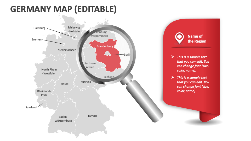 Germany Map PowerPoint Presentation Slides - PPT Template