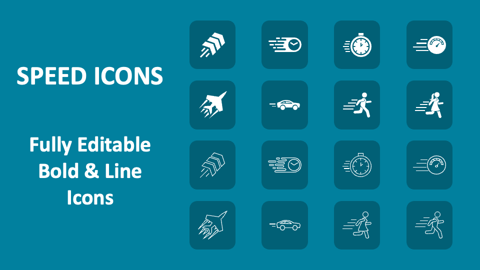 Speed Icons for PowerPoint and Google Slides - PPT Slides