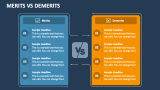 Merits Vs Demerits PowerPoint and Google Slides Template - PPT Slides