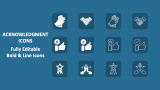 Acknowledgment Icons for PowerPoint and Google Slides - PPT Slides