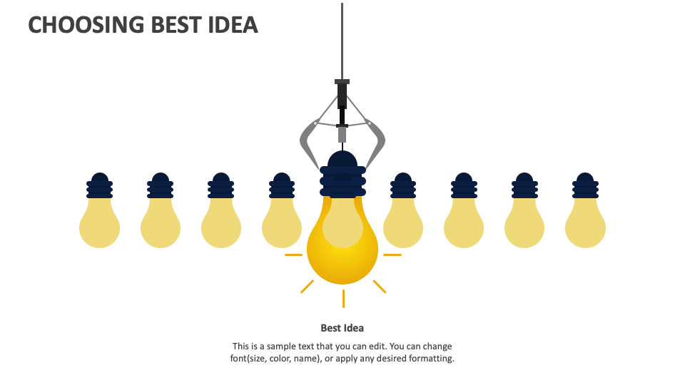 Choosing Best Idea PowerPoint and Google Slides Template - PPT Slides