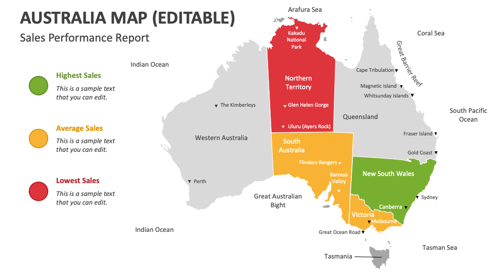 Australia Map PowerPoint Presentation Slides - PPT Template