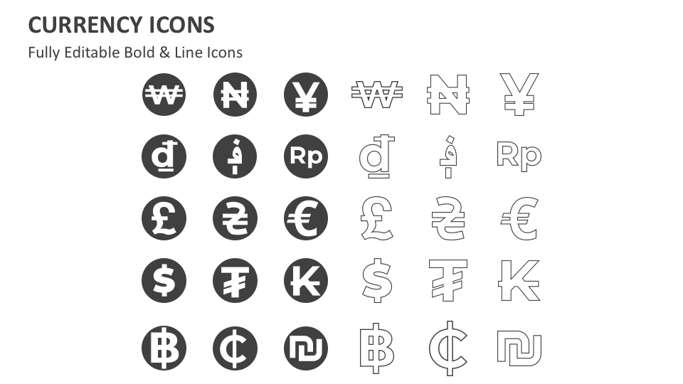 Currency Icons PowerPoint Presentation Slides - PPT Template