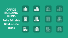 Office Building Icons for PowerPoint and Google Slides - PPT Slides