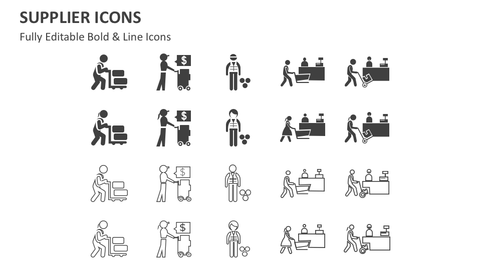 Supplier Icons PowerPoint Presentation Slides - PPT Template