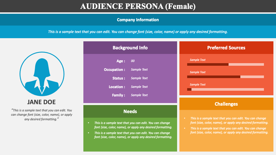 Audience Persona PowerPoint and Google Slides Template - PPT Slides
