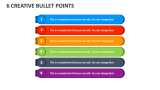 Free 6 Creative Bullet Points PowerPoint and Google Slides Template ...