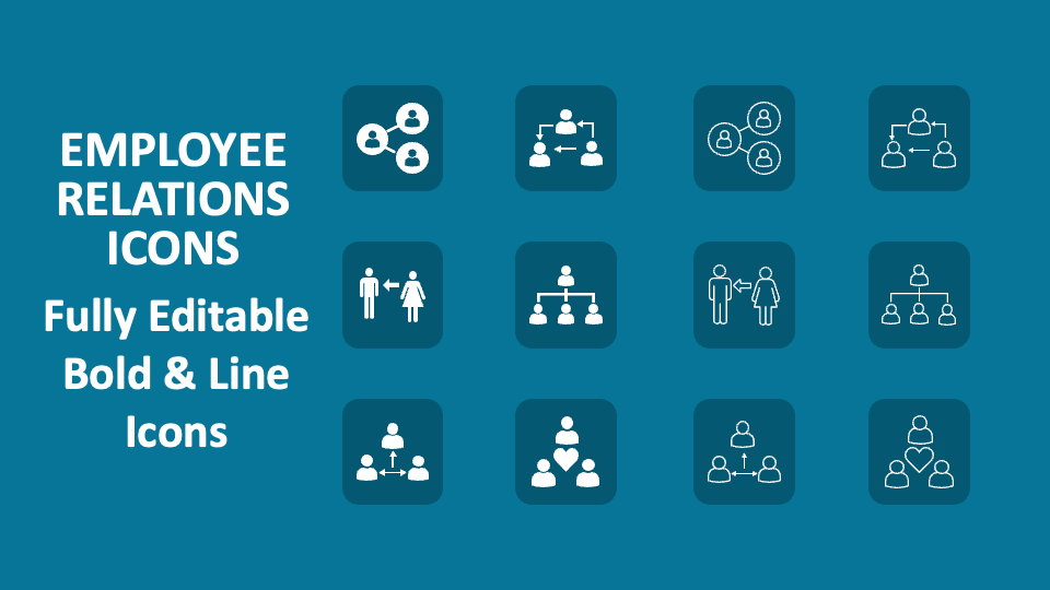 Employee Relations Icons for PowerPoint and Google Slides - PPT Slides