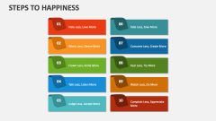 Steps to Happiness PowerPoint and Google Slides Template - PPT Slides