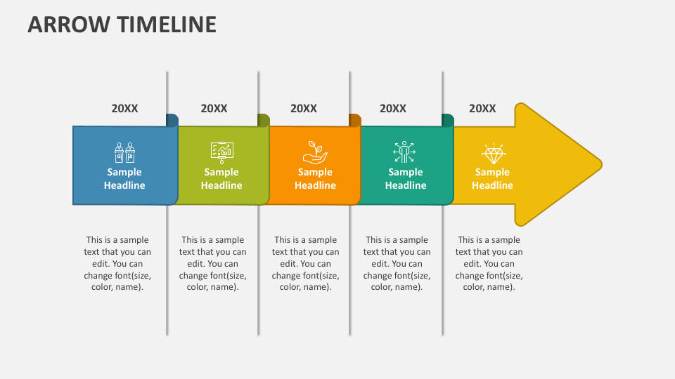 Arrow Timeline PowerPoint Presentation Slides - PPT Template