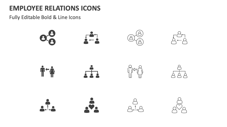 Employee Relations Icons for PowerPoint and Google Slides - PPT Slides
