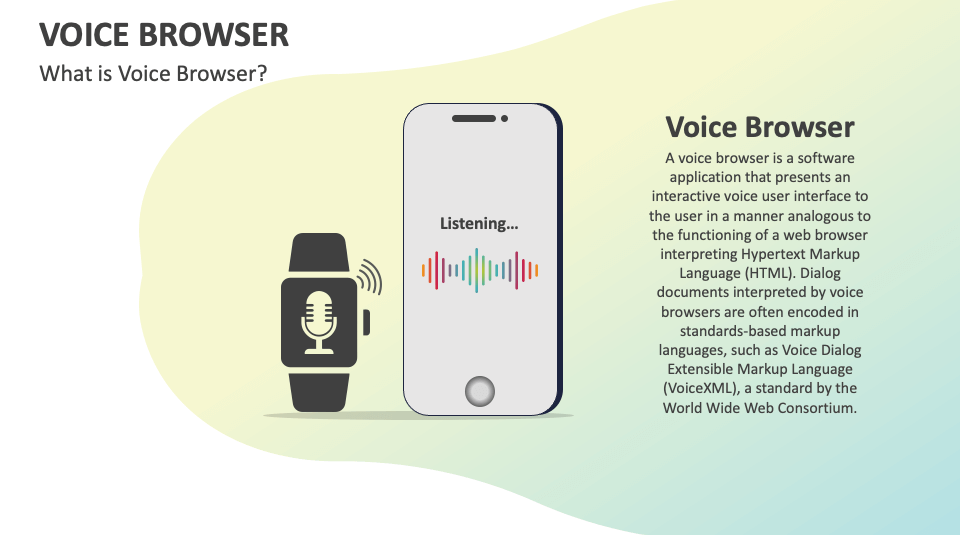 Voice Browser PowerPoint and Google Slides Template - PPT Slides