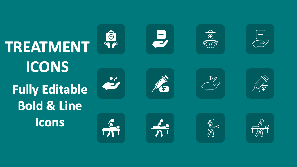 Treatment Icons for PowerPoint and Google Slides - PPT Slides
