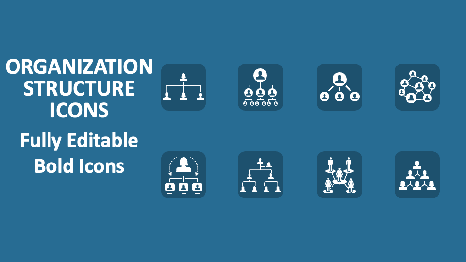 Organization Structure Icons for PowerPoint and Google Slides - PPT Slides