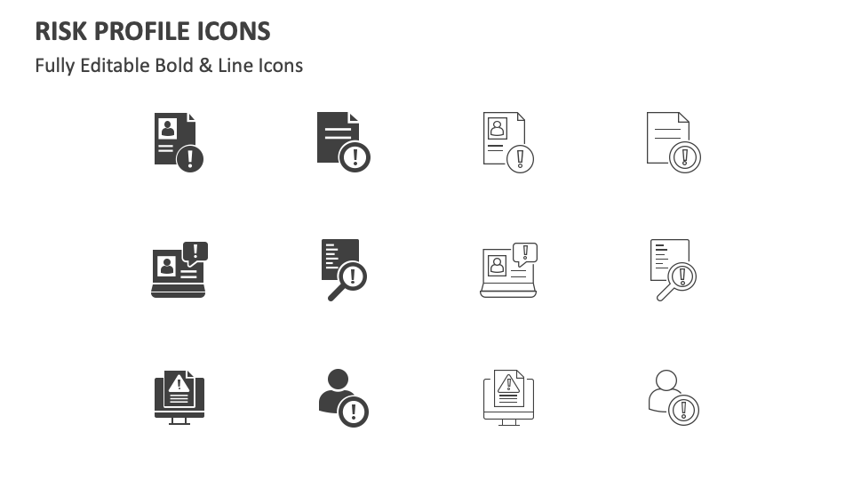 Risk Profile Icons for PowerPoint and Google Slides - PPT Slides